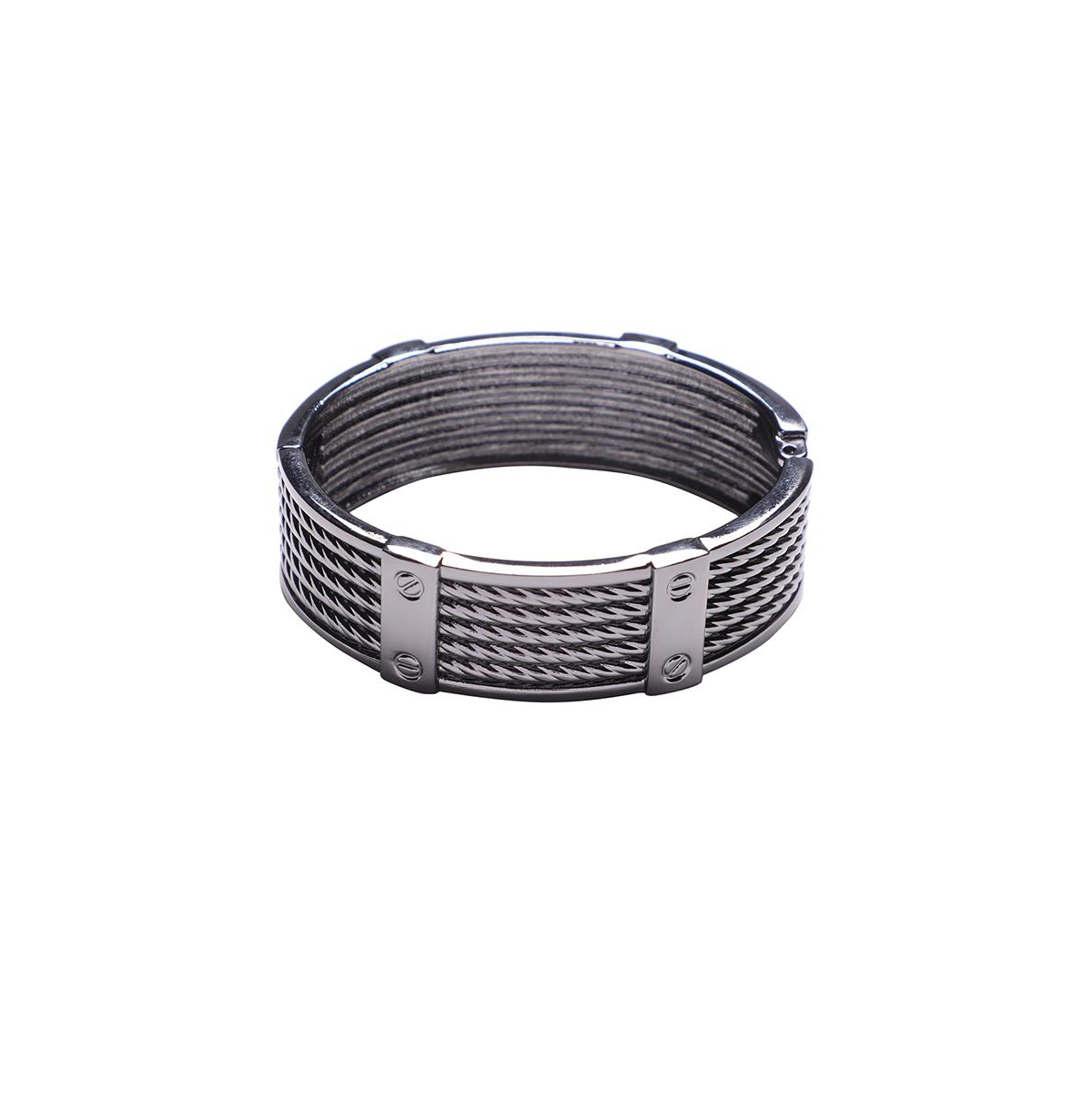 Click here for Sohi Womens Screwed Rope Bracelet - Silver prices