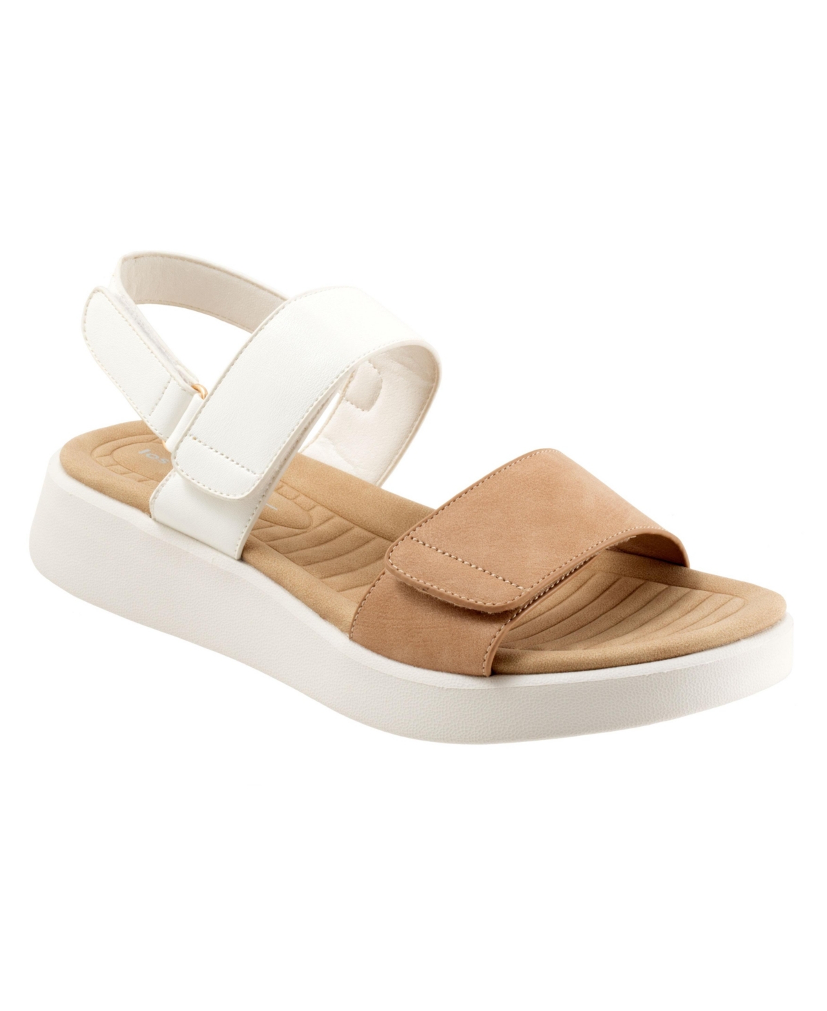 Click here for Los Cabos Womens Arica Leather Slip-On Sandal - Ta... prices