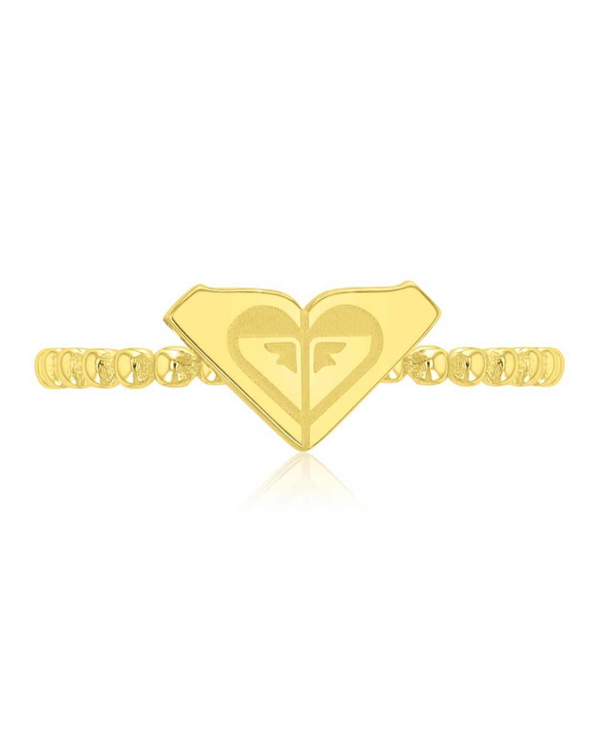 Click here for Roxy Waterproof Yellow Triangular Heart Beads Ring... prices