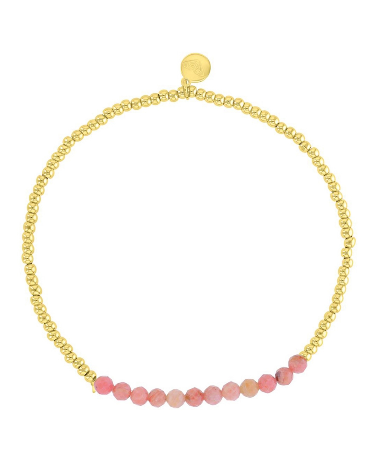 Click here for Roxy Waterproof Yellow Pink Rhodonite Stretch Brac... prices