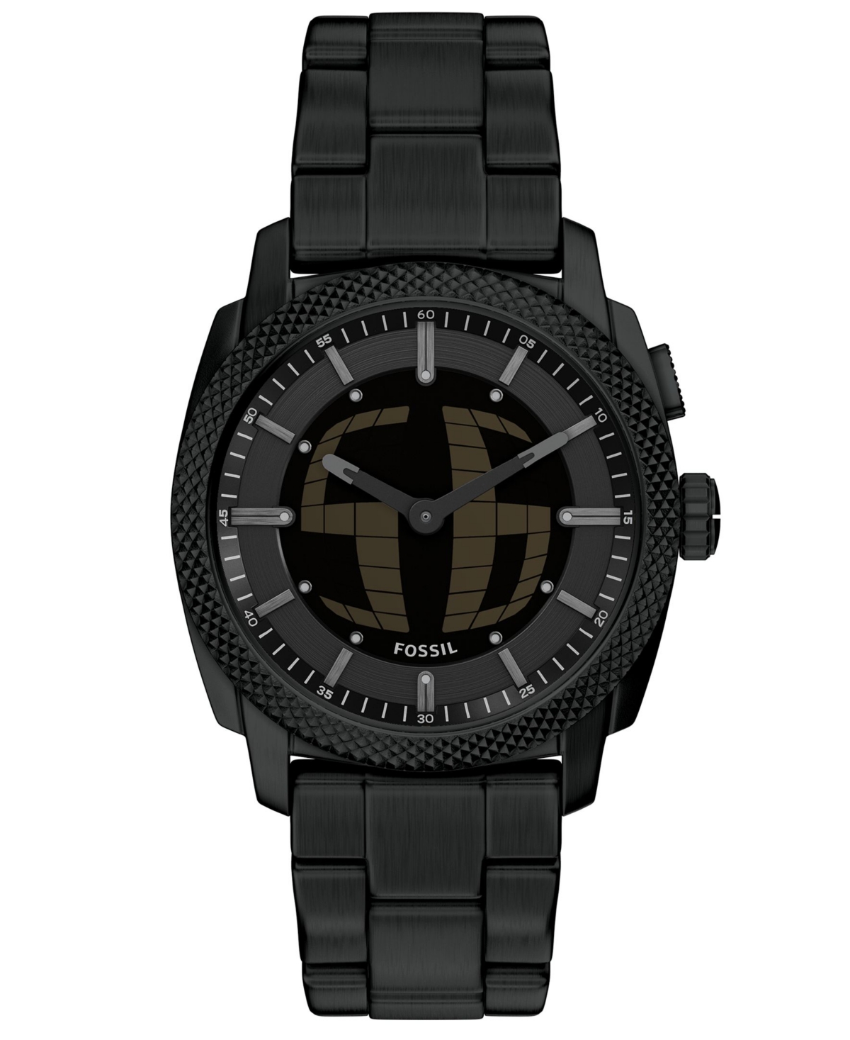 Click here for Fossil Mens Machine Big Tic Black Stainless Steel... prices