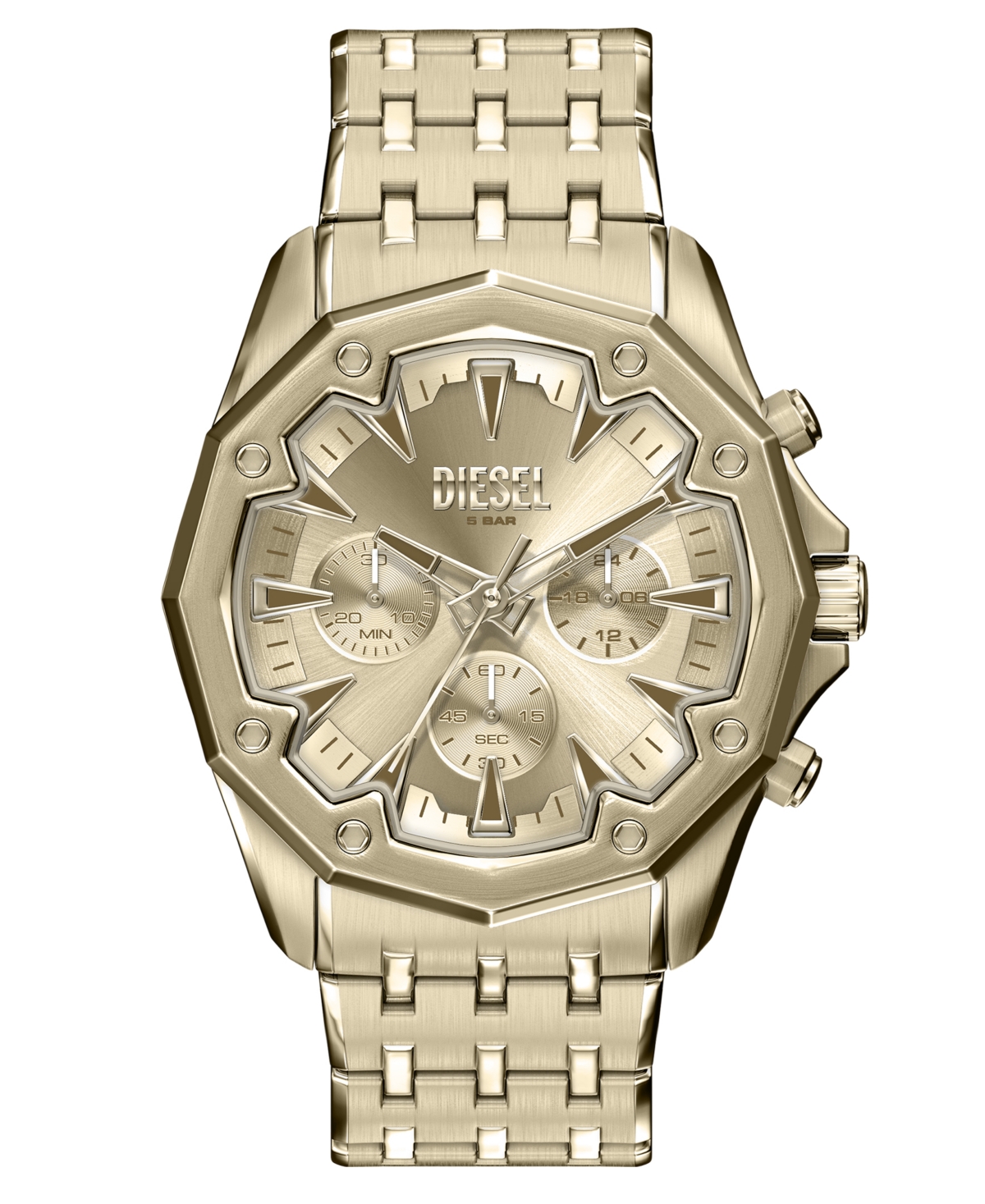 Click here for Diesel Mens Stinger Quartz Chronograph Gold Stainl... prices