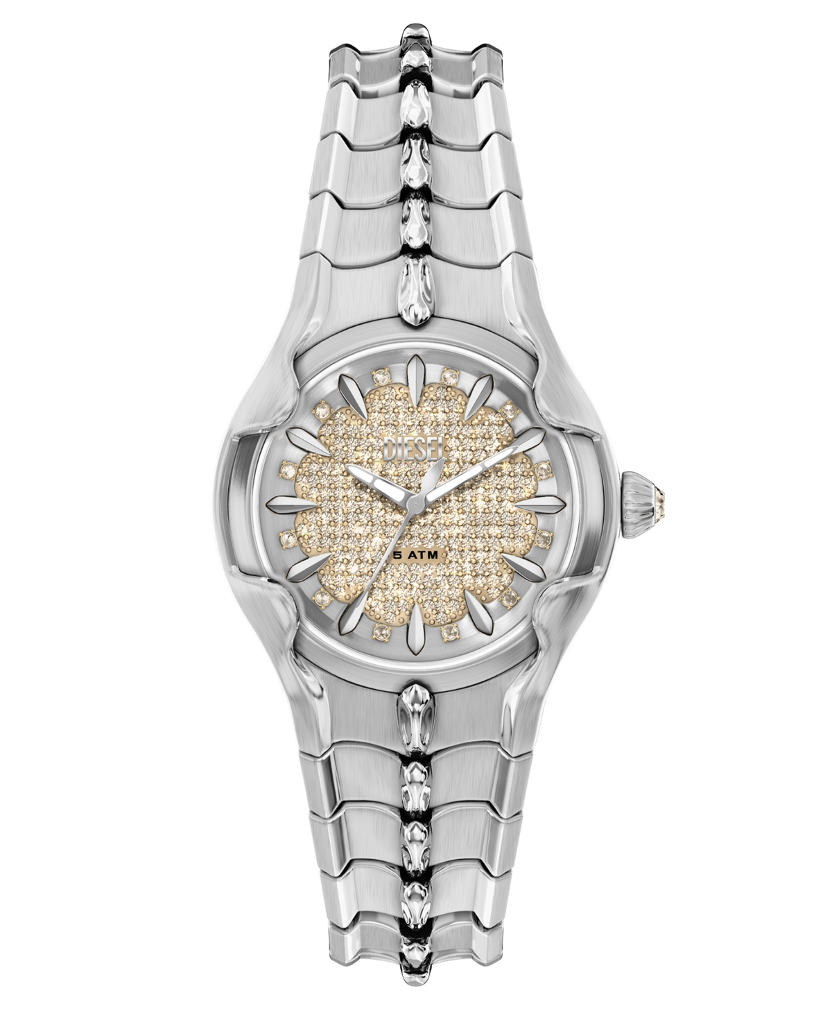 Click here for Diesel Womens Vert Quartz Three-Hand Silver Stainl... prices