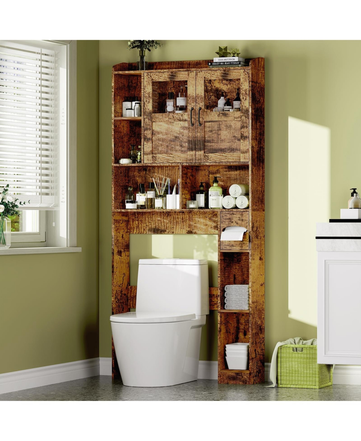 Click here for Homfan 67.4" h Bathroom Storage Organizer wit... prices