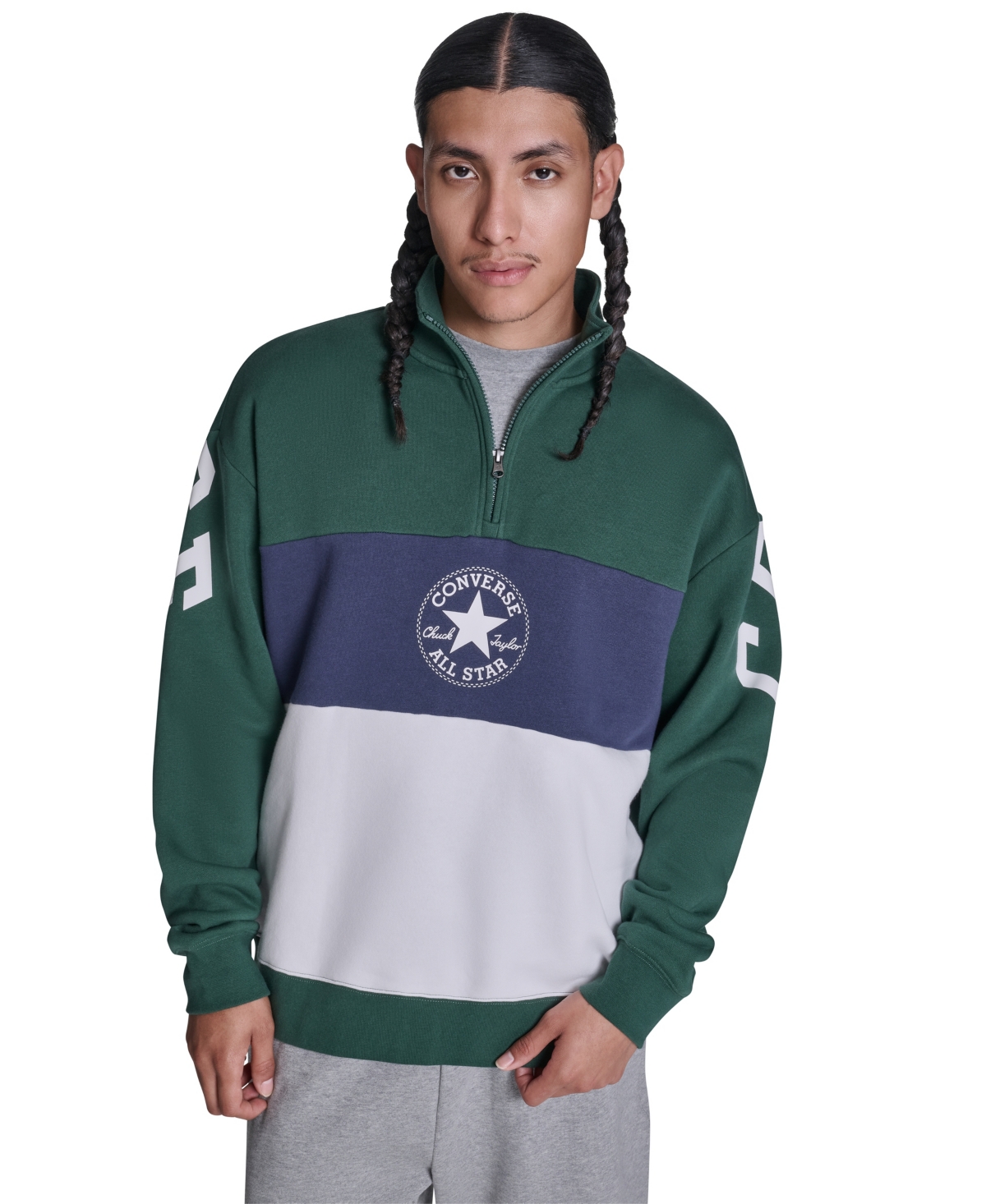 Click here for Converse Mens Regular-Fit Collared Neck Sweatshirt... prices