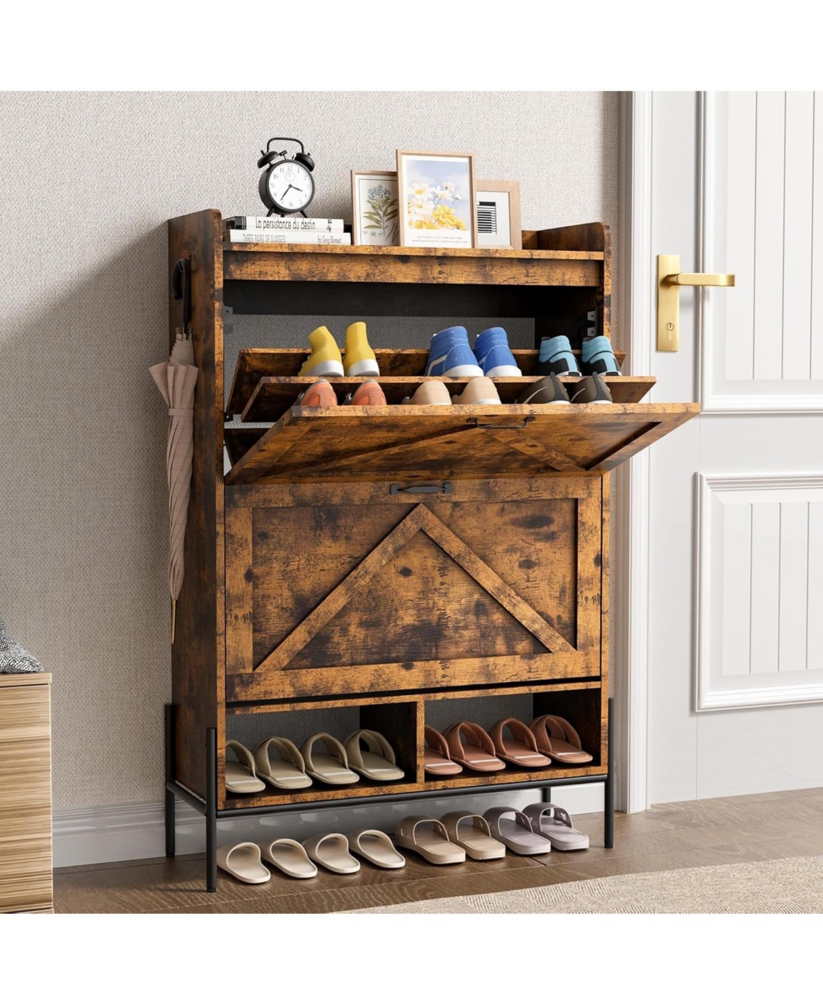 Click here for gaomon Shoe Cabinet with 2 Flip Drawers  Narrow Fr... prices