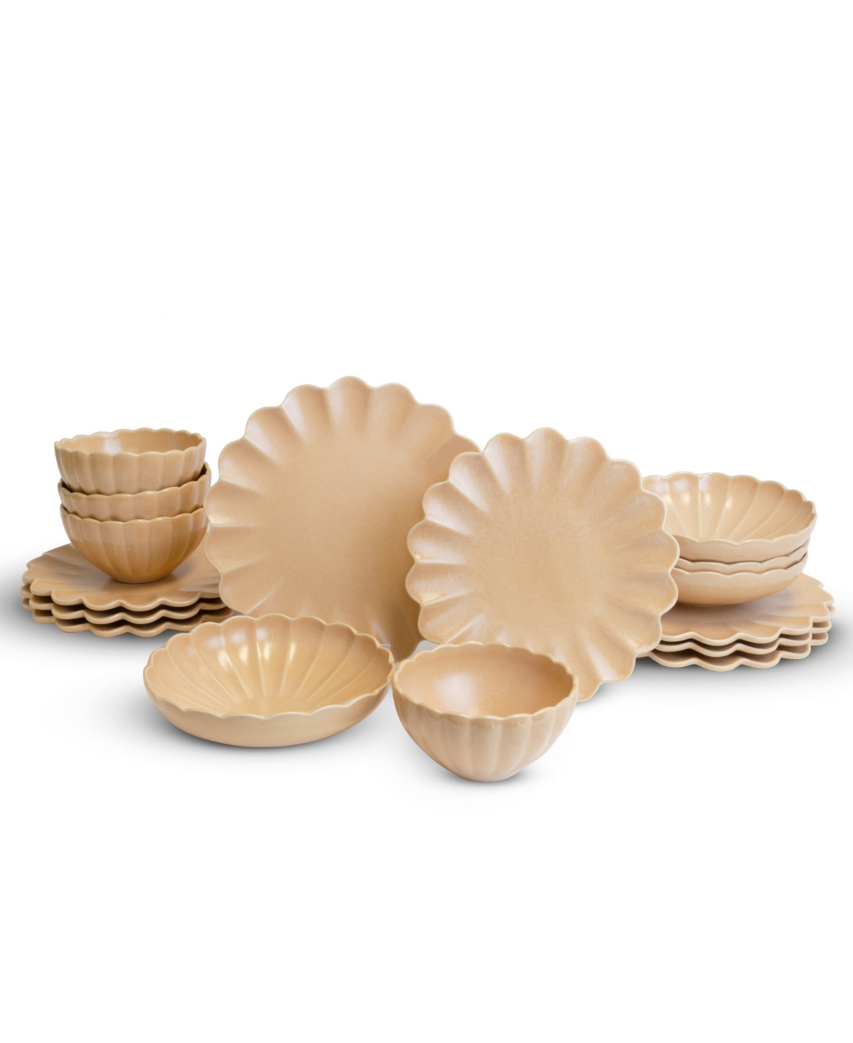 Click here for Lemieux Et Cie Dhalia 16 Pc. Dinnerware Set  Servi... prices