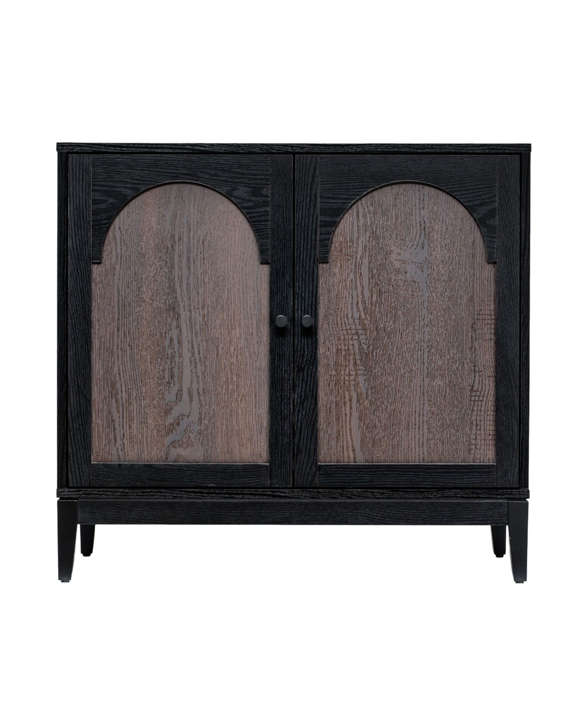 Click here for Sango 29.33 Wood Arch 2-Door Cabinet - Black prices