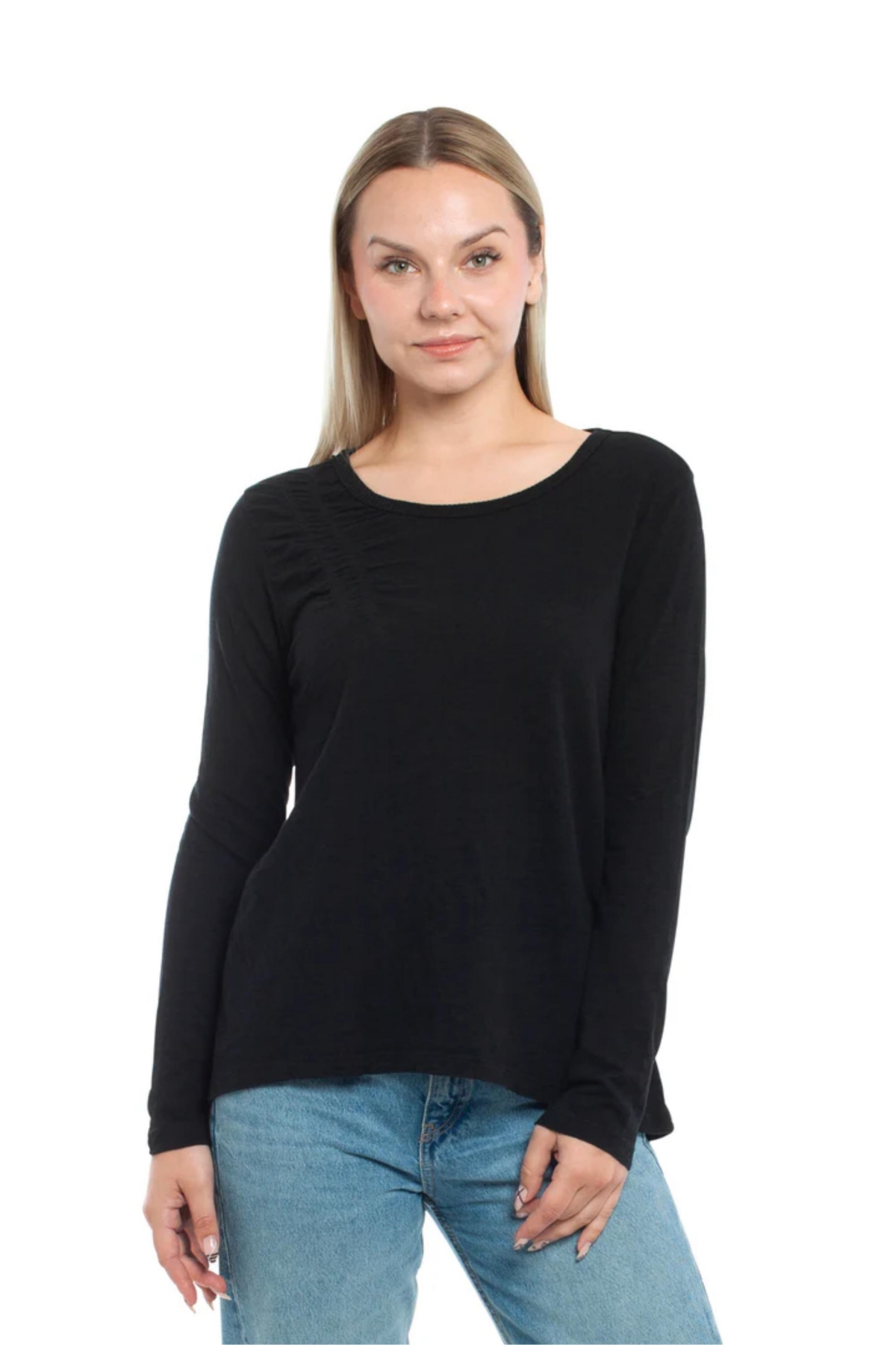 Click here for Wilt Clothing Womens Wide Neck Long Sleeve Tee - B... prices