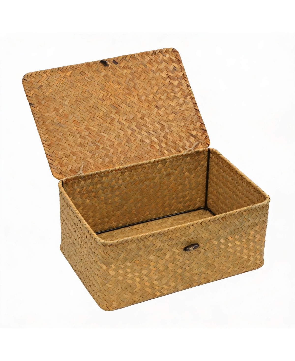Click here for Yigii Seagrass Storage Basket with Lid - Brown prices