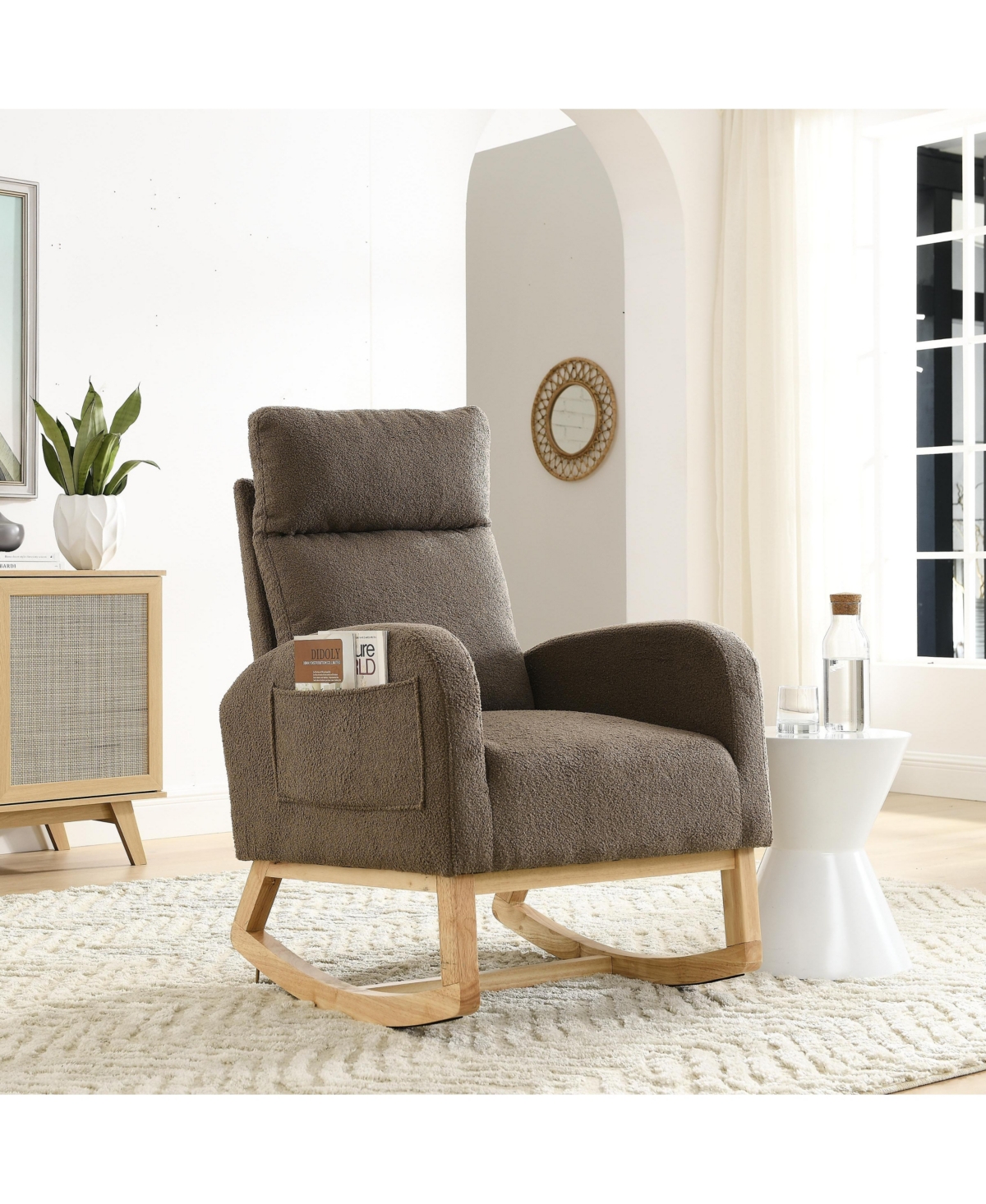 Click here for Flynama 27.6W Modern Accent High Backrest Rocking... prices