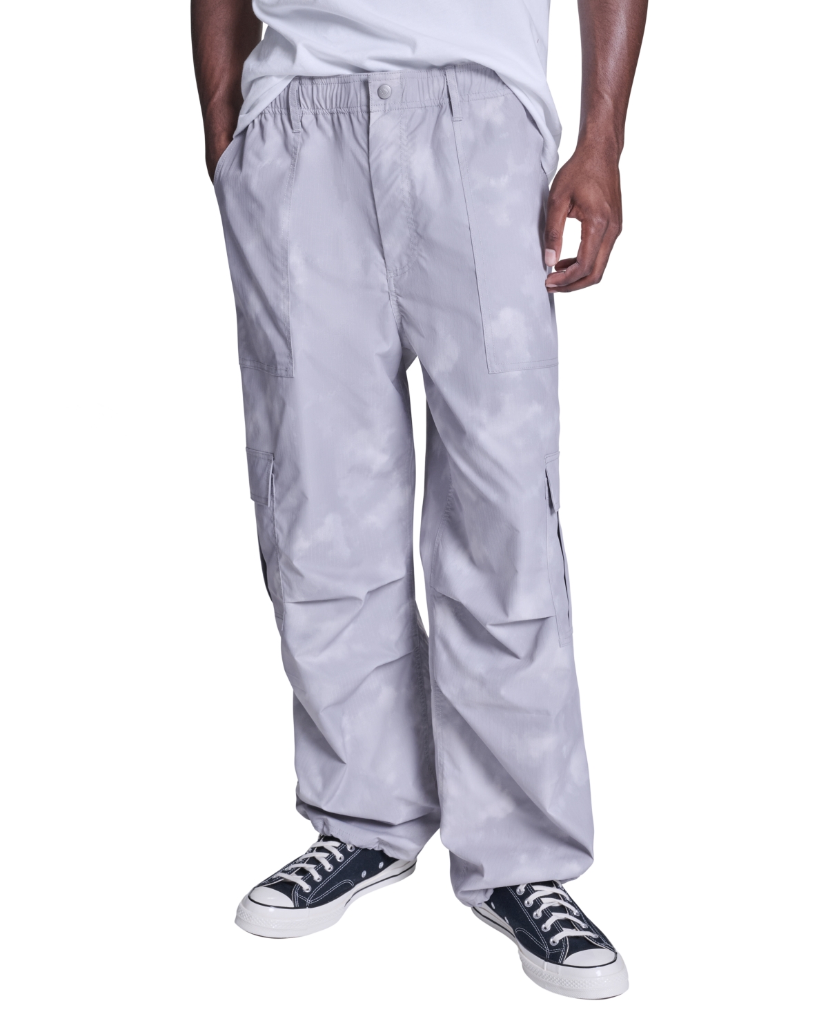 Click here for Converse Mens Box Pattern Wide Leg Cargo Pants - G... prices