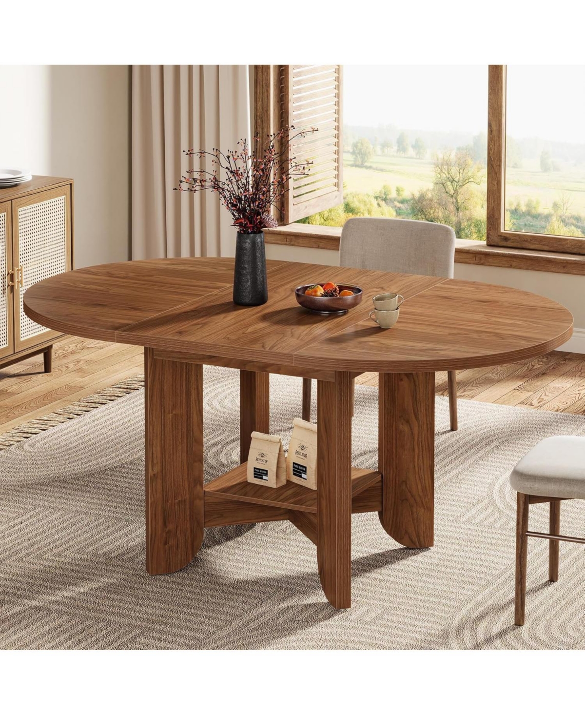 Click here for Tribesigns 59-Inch Round Dining Table for 4-6  Mod... prices