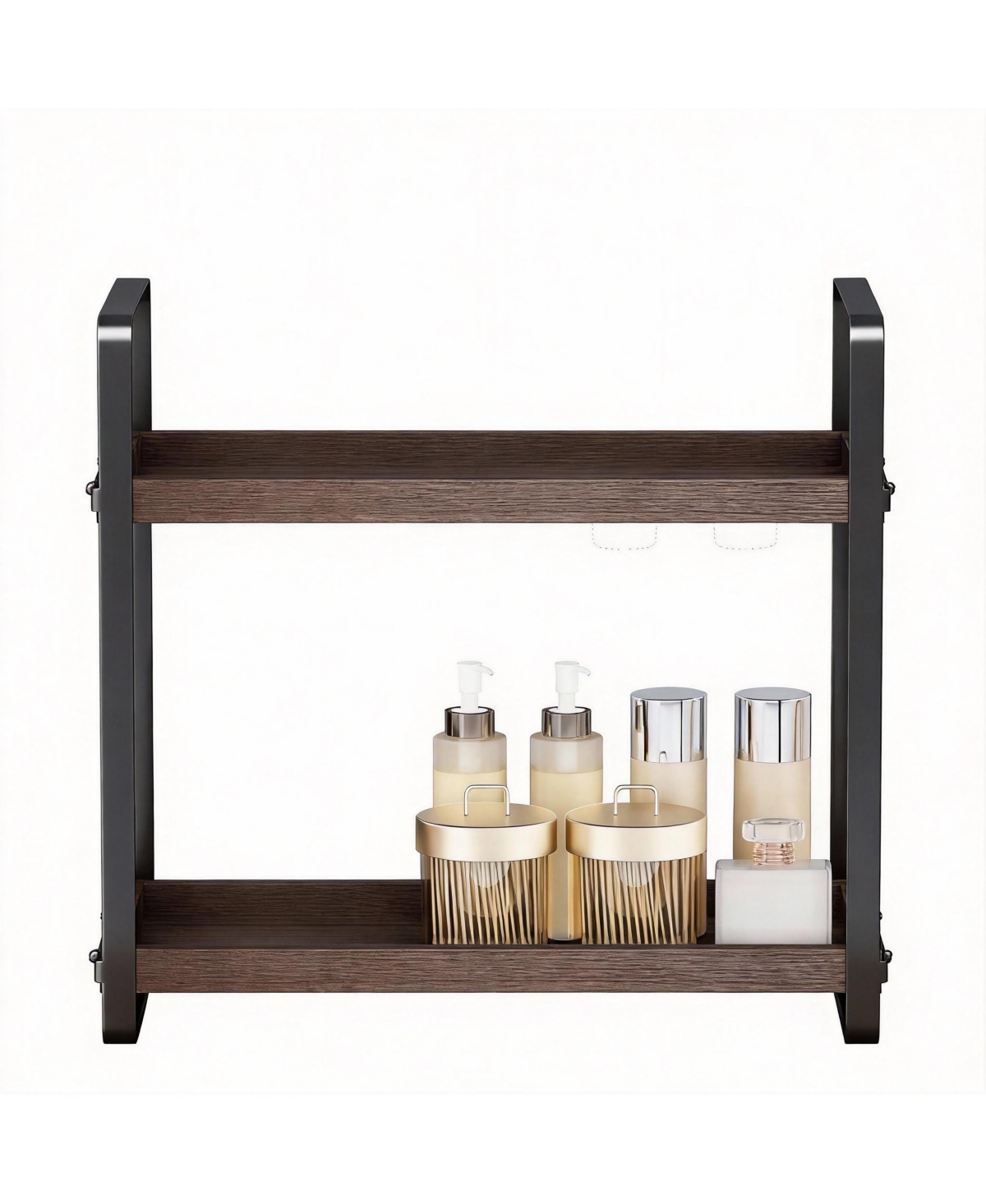 Click here for Yigii 2-Tier Wood Bathroom Organizer - Dark Brown prices