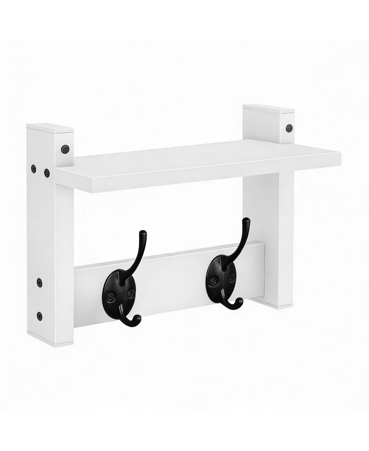 Click here for Yigii Particleboard Wall Coat Rack with Hooks & Sh... prices