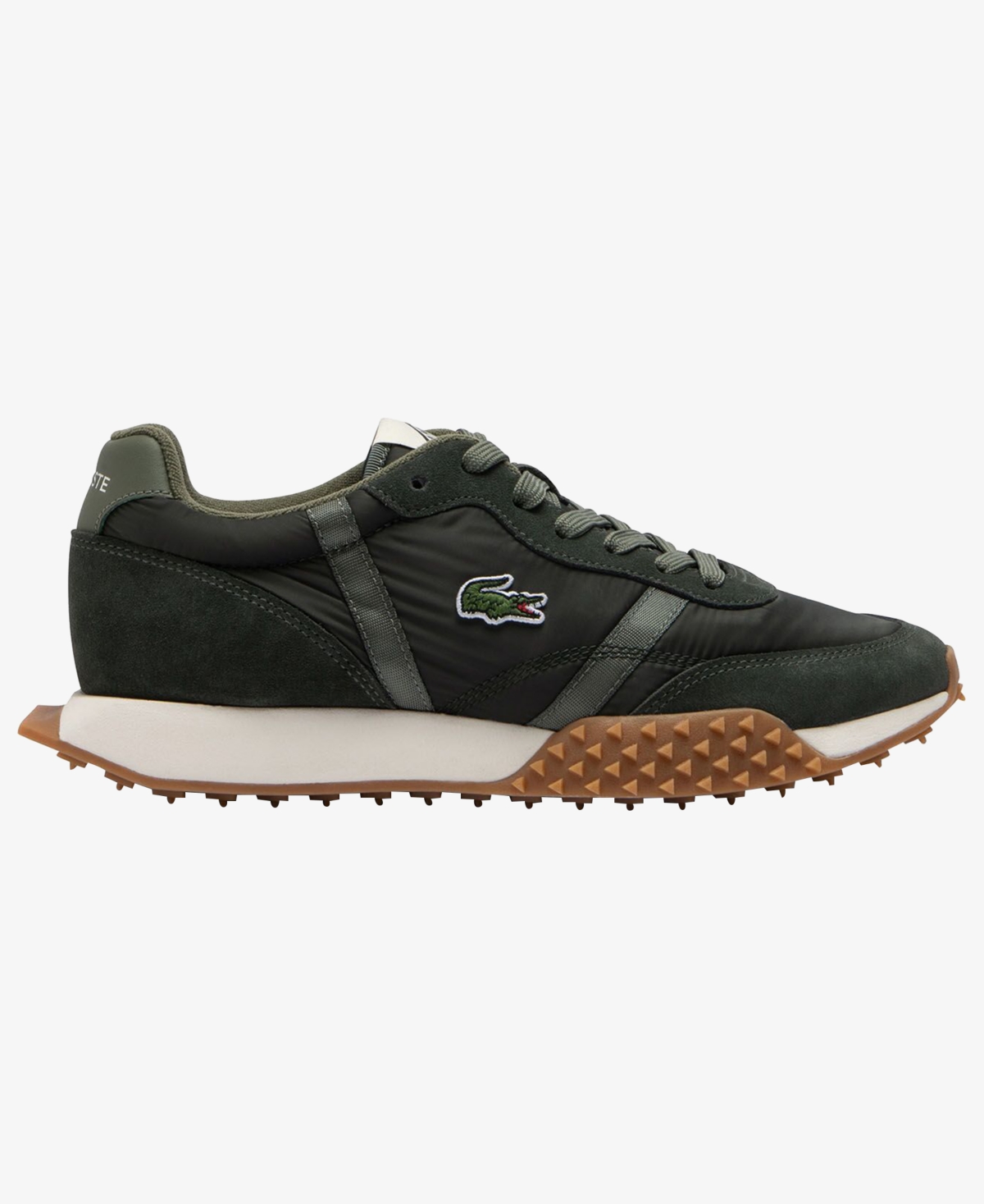 Click here for Lacoste Mens Liberty Lace-Up Sneakers - Khaki/Gum prices