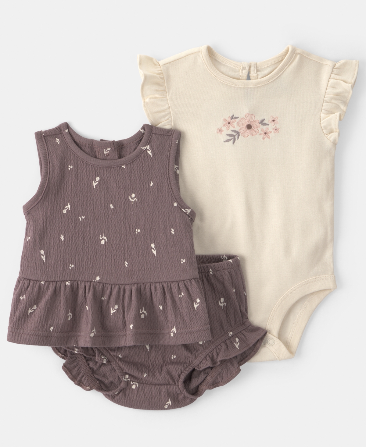 Click here for Carters Baby Girls Floral Top  Bodysuit & Shorts... prices
