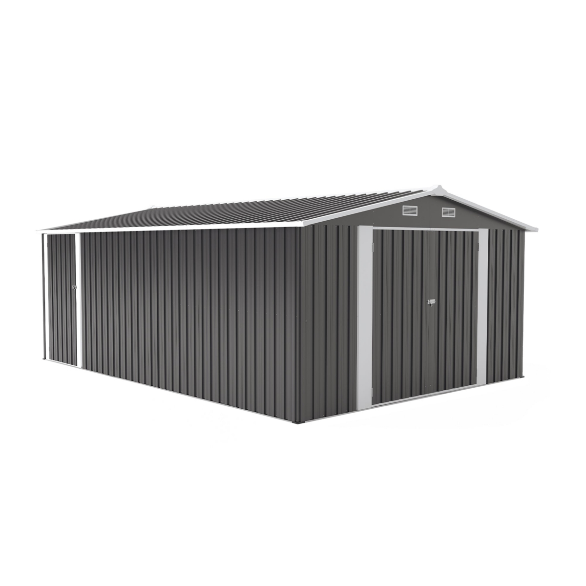 Click here for Mondawe 8ft x 6ft Outdoor Metal Storage with Locka... prices