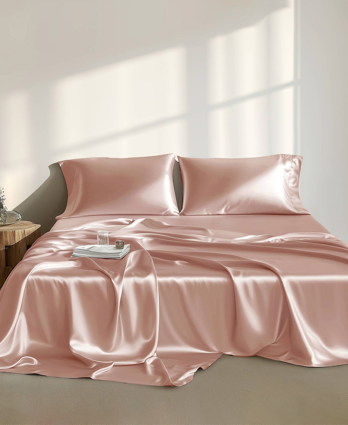 Click here for Madison Park Essentials Satin 4-Pc. Sheet Set  Twi... prices
