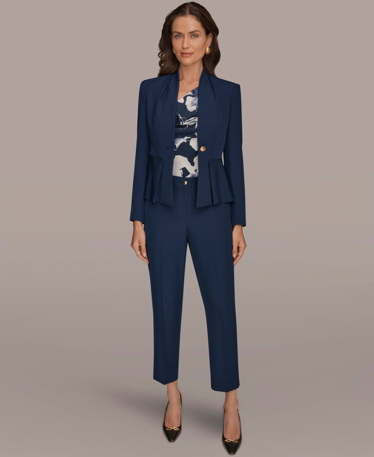 Click here for Donna Karan New York Petite One-Button Jacket - Ni... prices