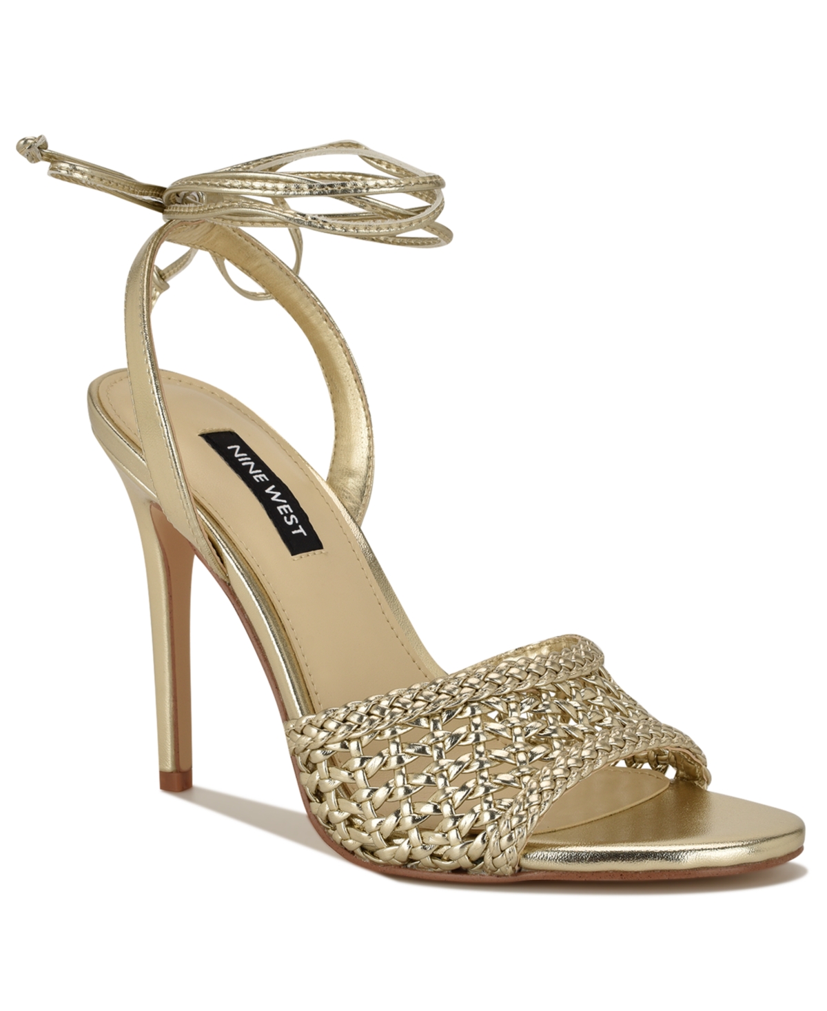 Click here for Nine West Womens Merta Stiletto Heel Sandals - Gol... prices