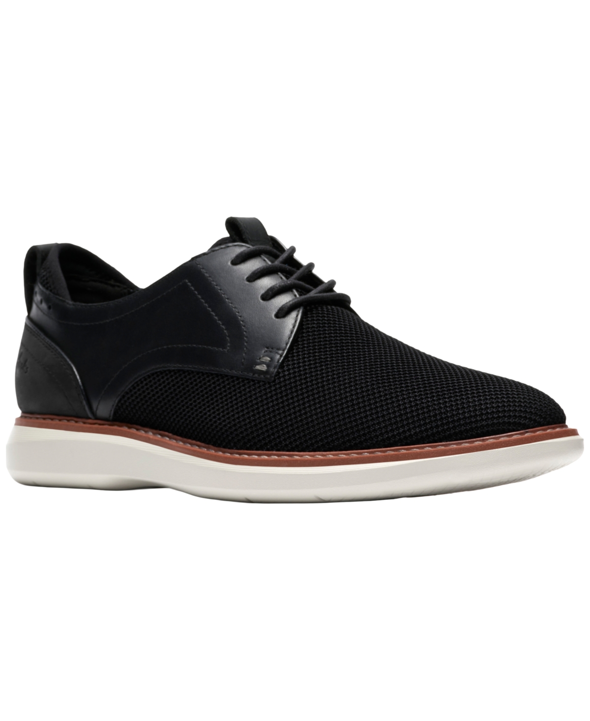 Click here for Clarks Mens Brantin Lace-Up Plain Shoes - Black prices