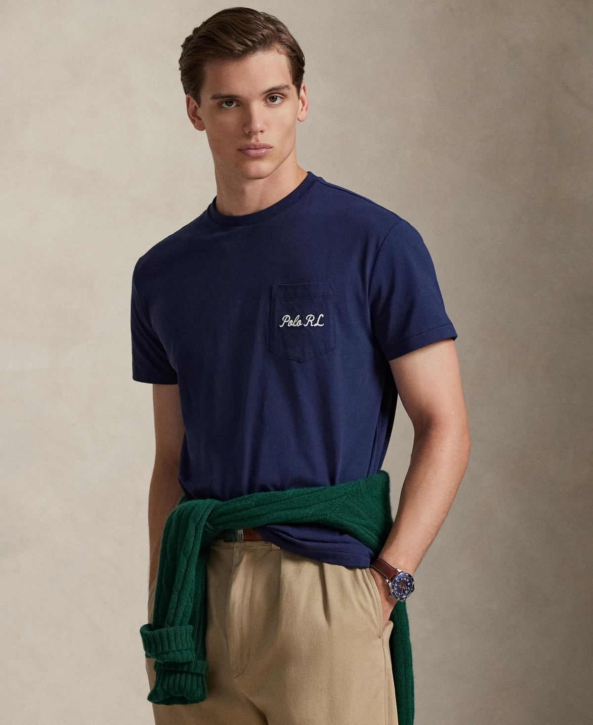 Click here for Polo Ralph Lauren Mens Classic-Fit Bear Print Jers... prices