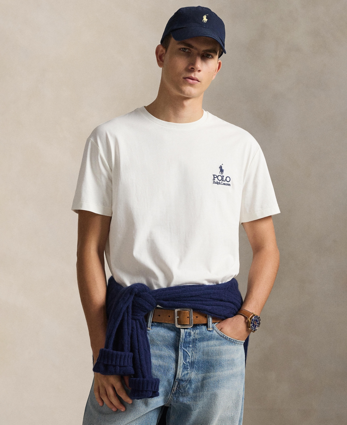 Click here for Polo Ralph Lauren Mens Logo Graphic T-Shirt - Nevi... prices