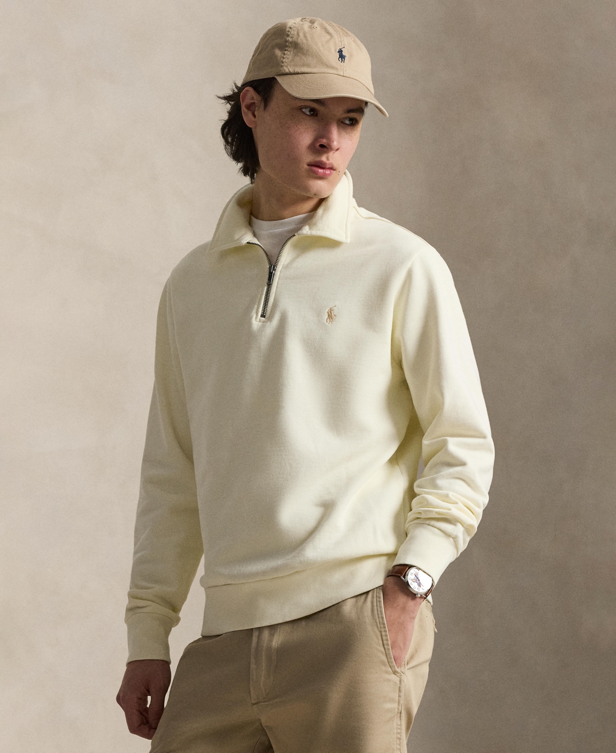 Click here for Polo Ralph Lauren Mens Loopback Quarter-Zip Sweats... prices
