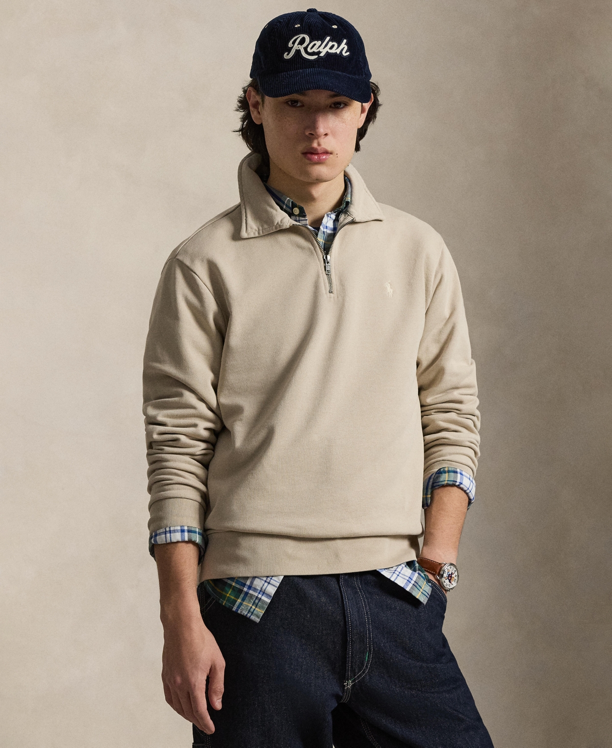 Click here for Polo Ralph Lauren Mens Loopback Quarter-Zip Sweats... prices