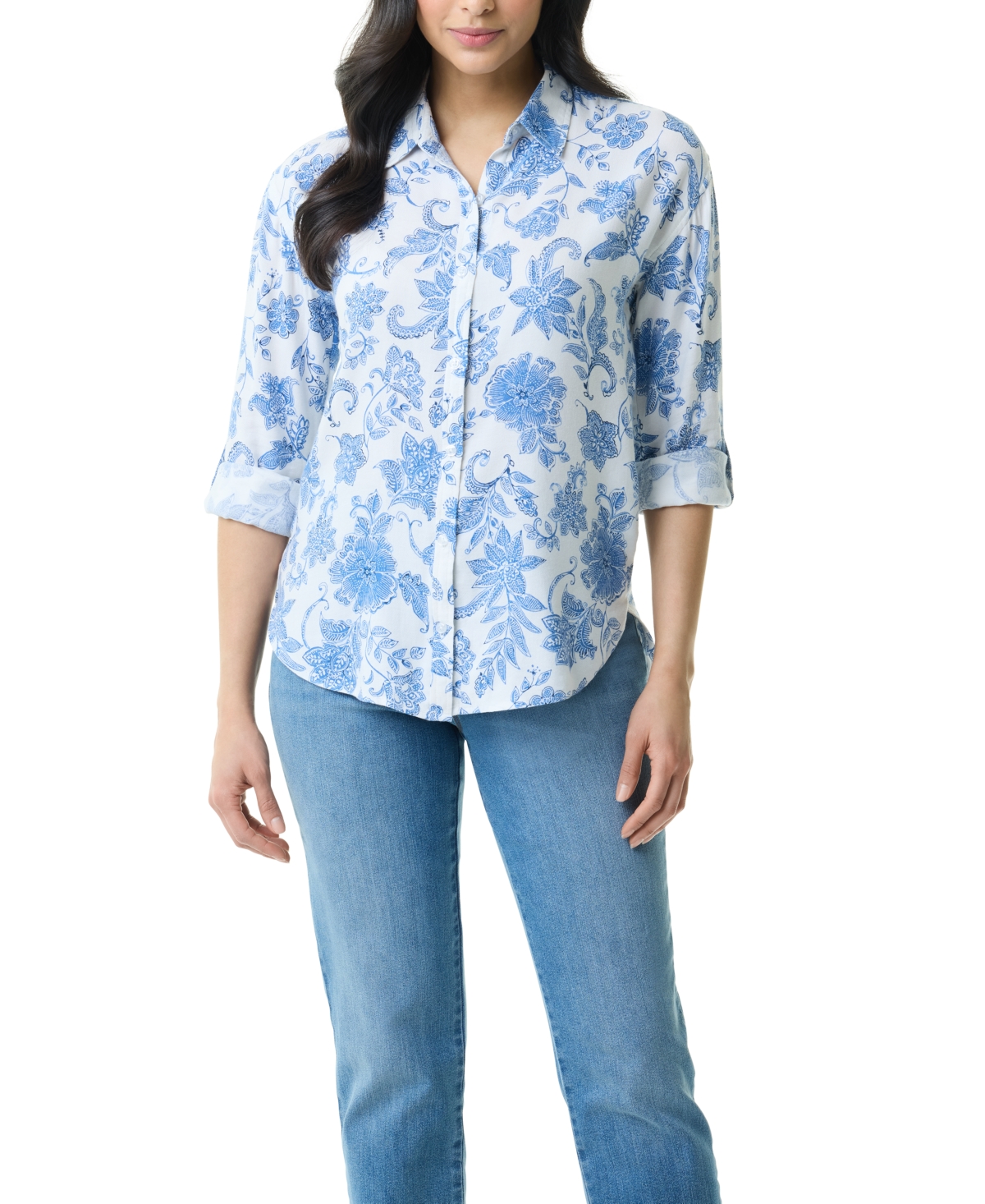 Click here for Gloria Vanderbilt Womens Amanda Button-Front Shirt... prices