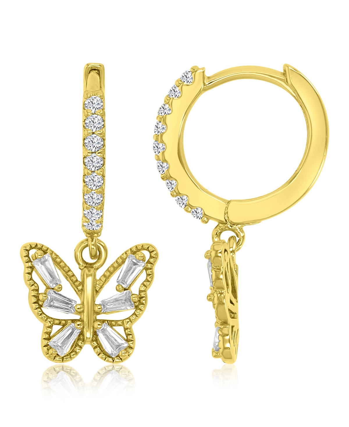 Click here for Macys Cubic Zirconia (0.99 ct. t.w.) Butterfly Ear... prices