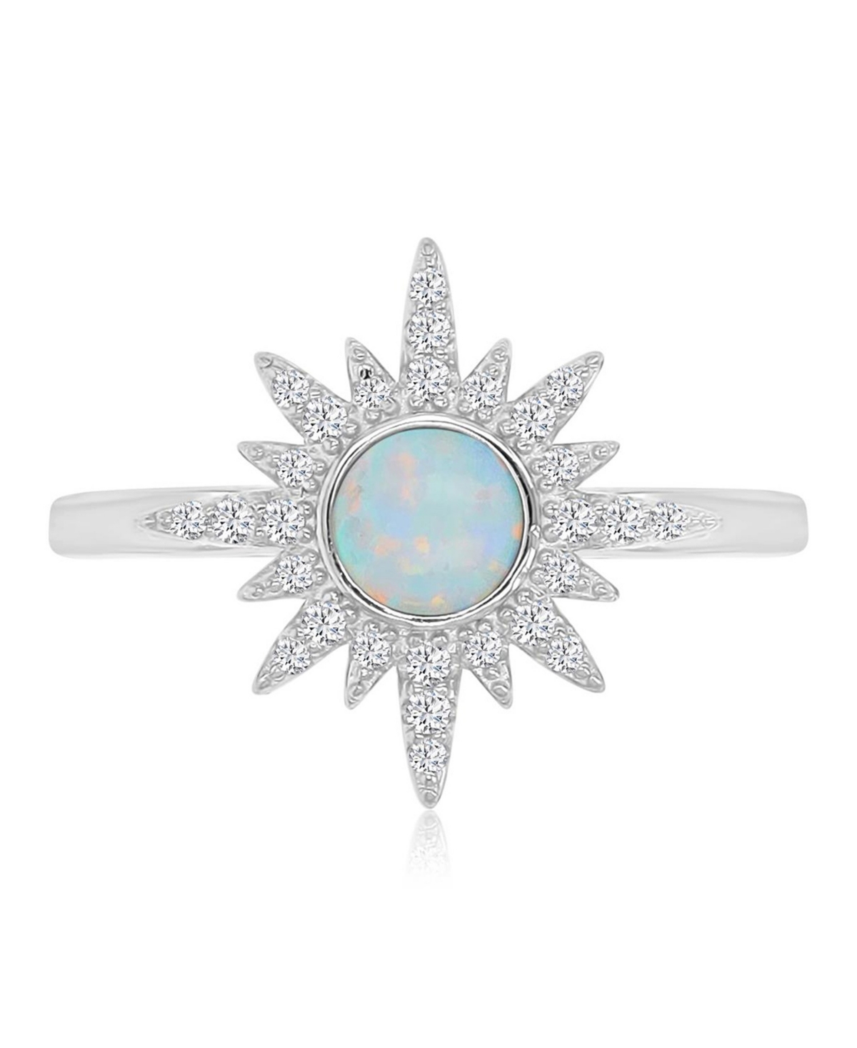Click here for Macys Opal and Cubic Zirconia (0.288 ct. t.w.) Sta... prices