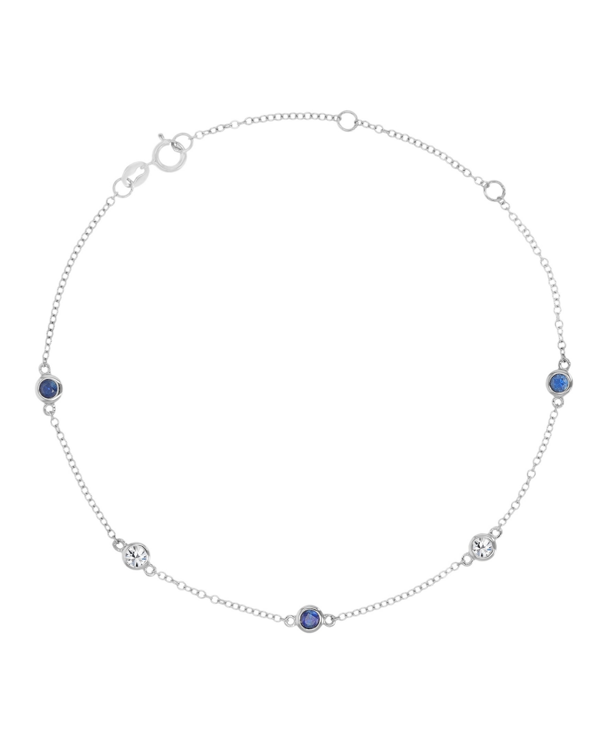 Click here for Macys White Sapphire (0.45 ct. t.w.) & Blue Sapphi... prices