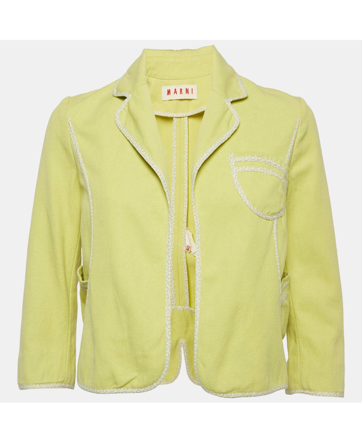 Click here for Pre-Owned Marni Womens Green Canvas Contrast Trimm... prices