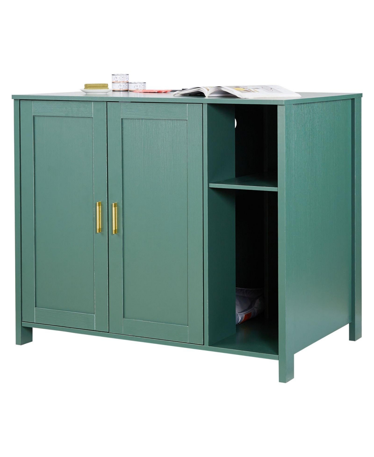 Click here for 41.3" Litter Box Enclosure Cabinet with Drawe... prices