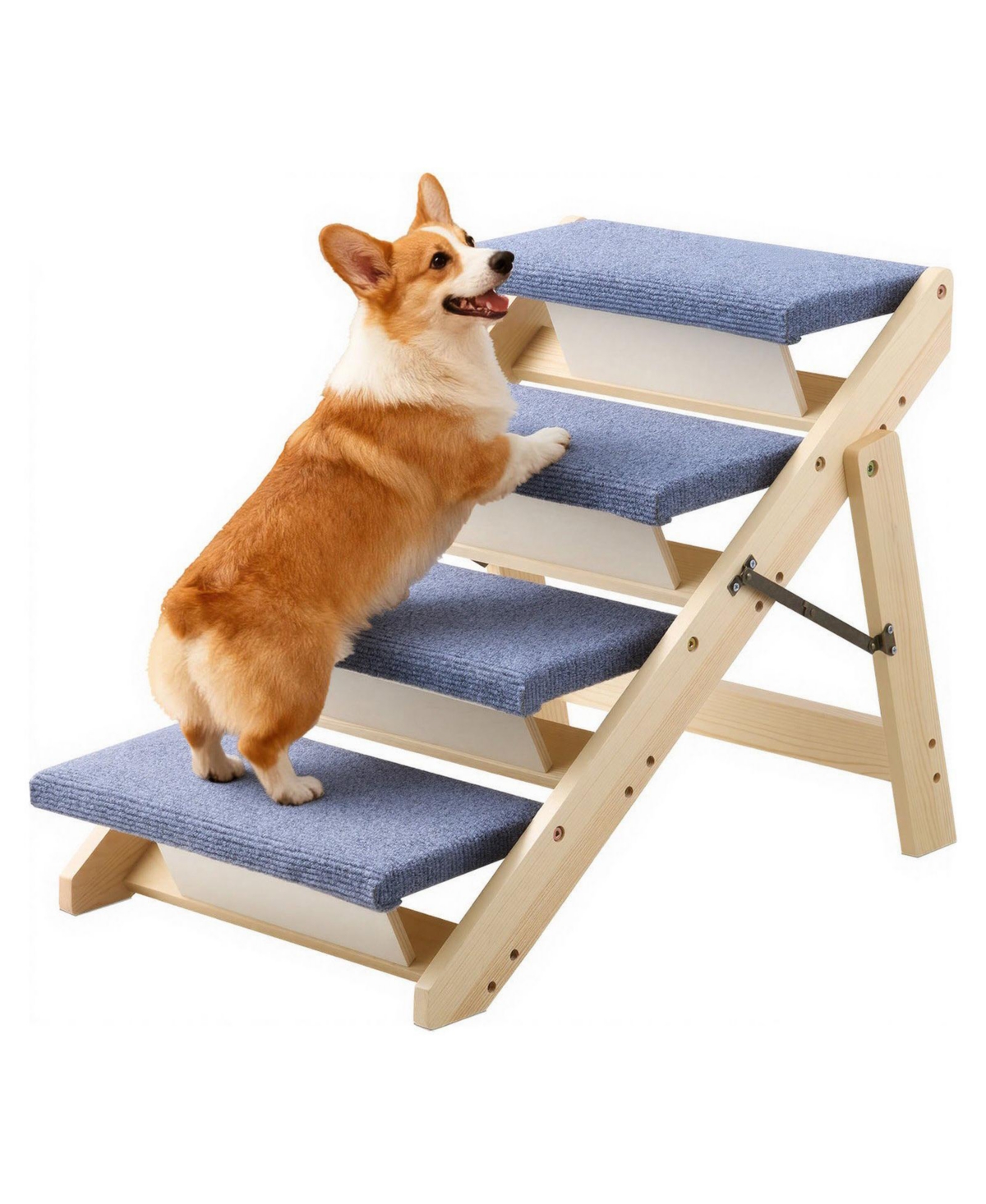 Click here for Cozito 4-Step Wooden Pet Stairs for Bed  Sofa  or... prices