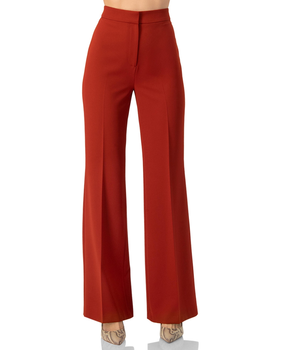 Click here for Ivonne Womens Semi-Flared Trousers - Chedron prices
