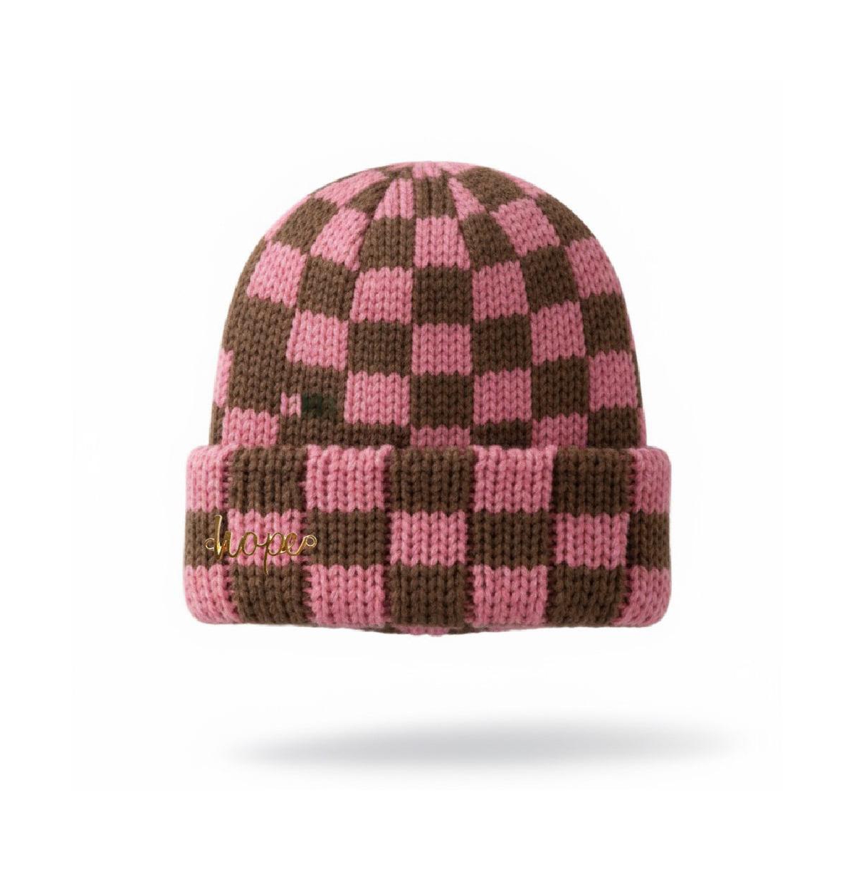 Click here for Headbands of Hope Womens Two-Tone Checkerboard Kni... prices