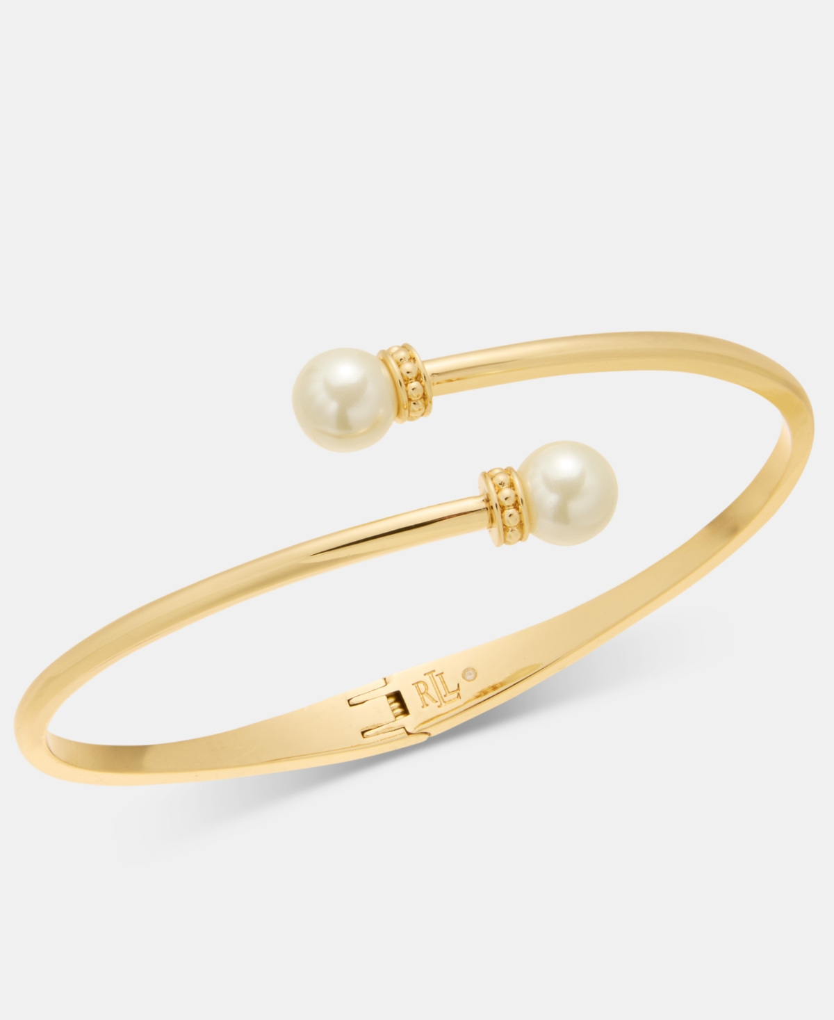 Click here for Lauren Ralph Lauren Imitation Pearl Bypass Bangle... prices
