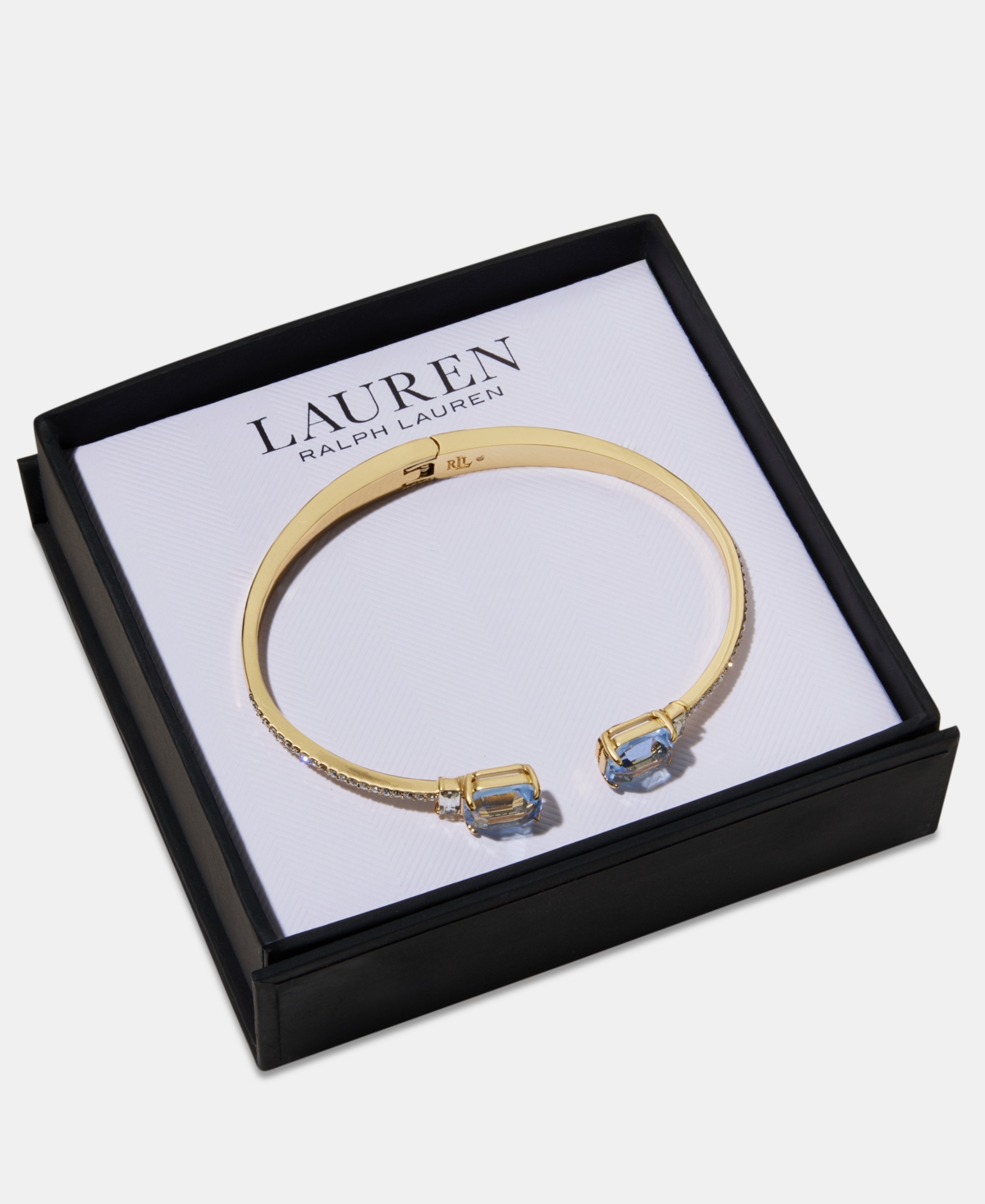 Click here for Lauren Ralph Lauren Crystal Stone Cuff Bracelet -... prices