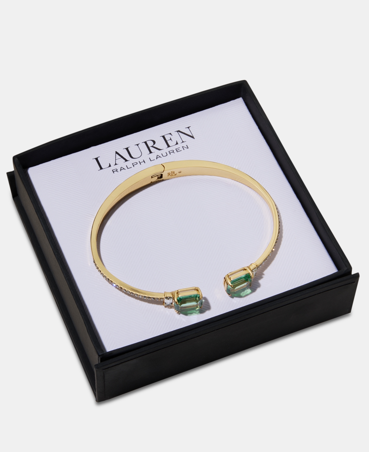 Click here for Lauren Ralph Lauren Crystal Stone Cuff Bracelet -... prices