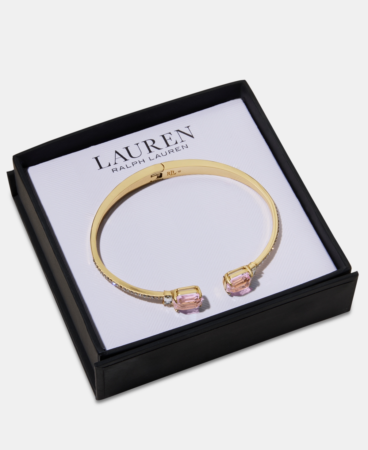 Click here for Lauren Ralph Lauren Crystal Stone Cuff Bracelet -... prices