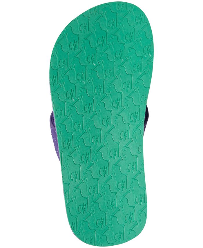 Polo Ralph Lauren Little Girls' Theo Big Pony Flip-Flop Sandals from ...