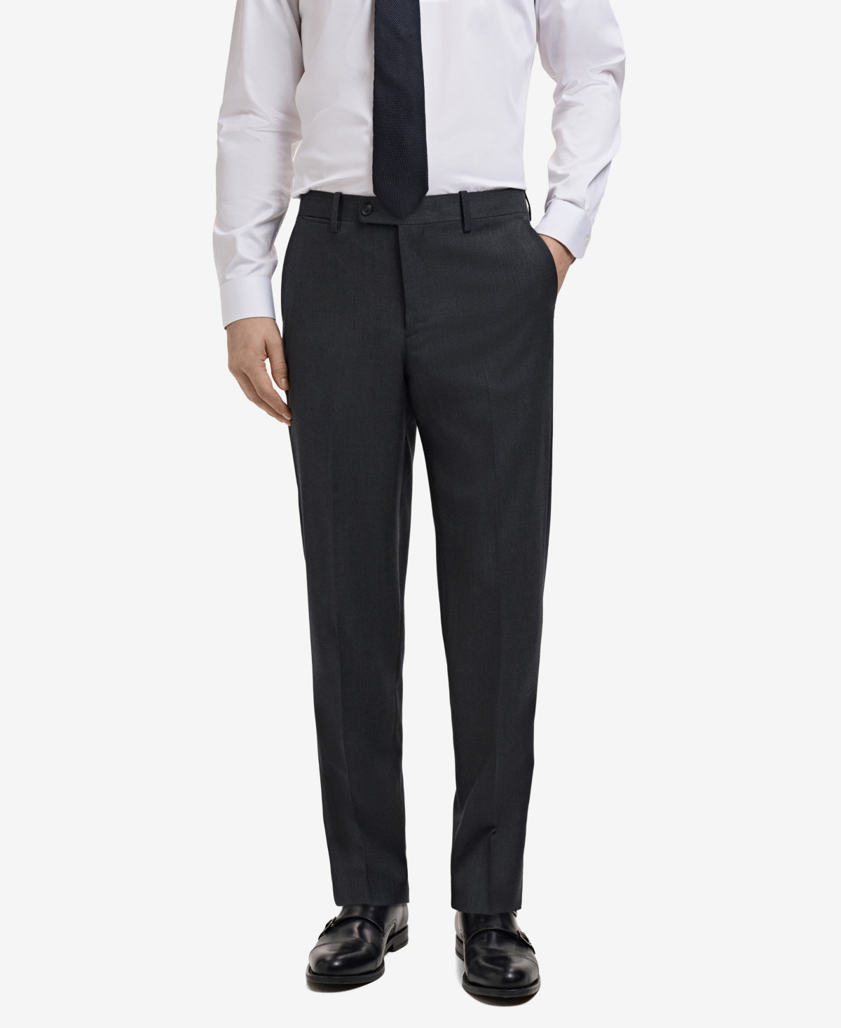 Click here for Mango Mens Turin Virgin Wool Suit Pants - Grey prices