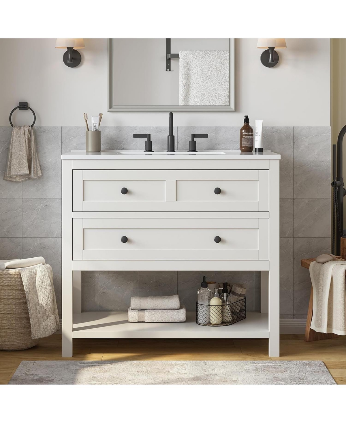 Click here for Busdays 36 Inch Bathroom Vanity with Sink  with Ad... prices