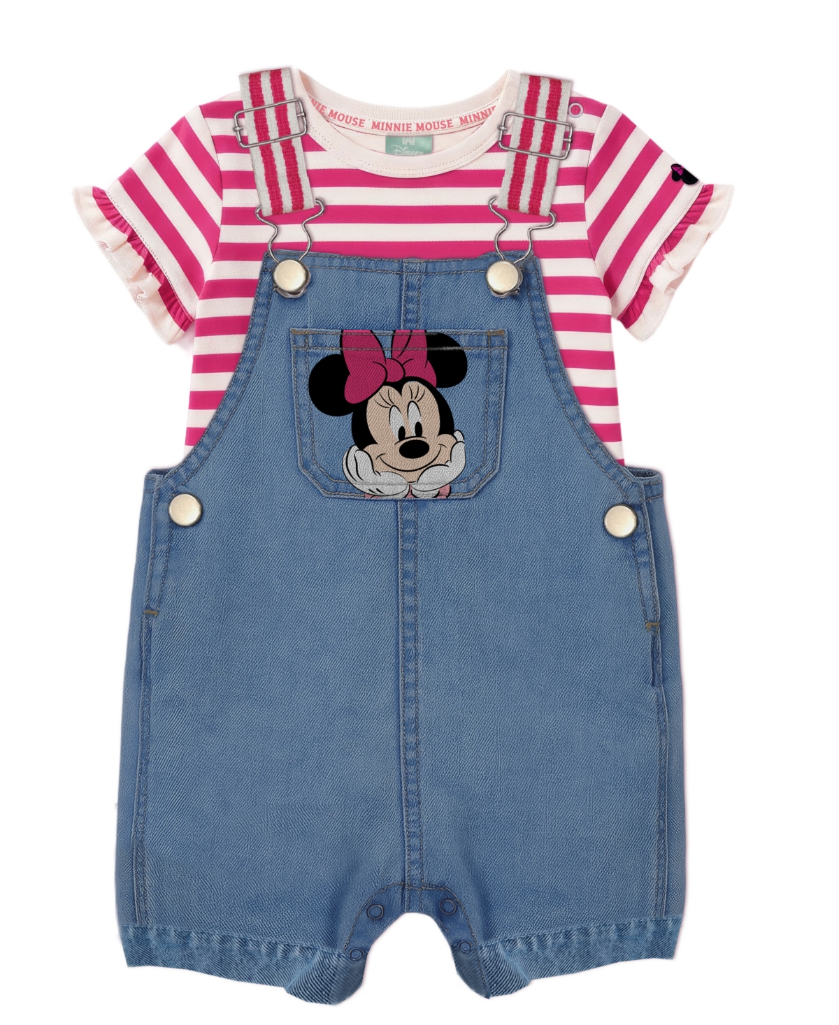 Click here for Disney Baby Girls Minnie Mouse Bodysuit & Shortall... prices