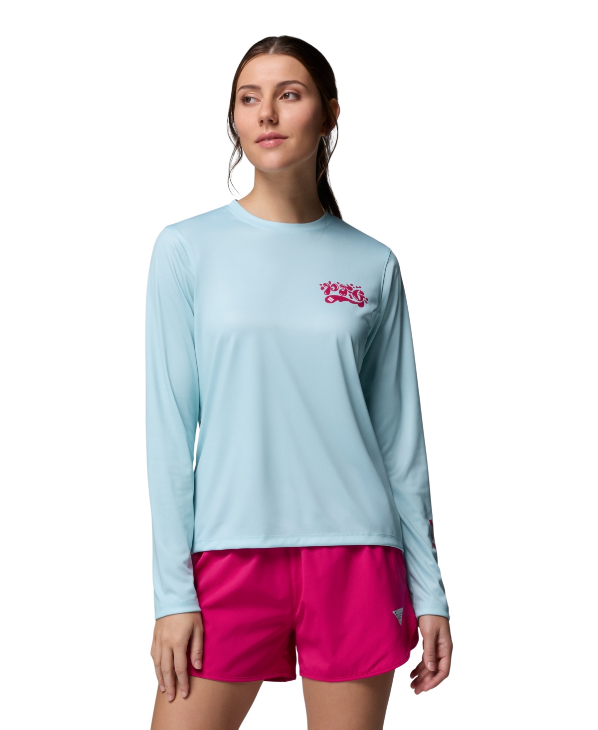 Click here for Columbia Womens Tidal Palm Waves Top - Marine Ligh... prices