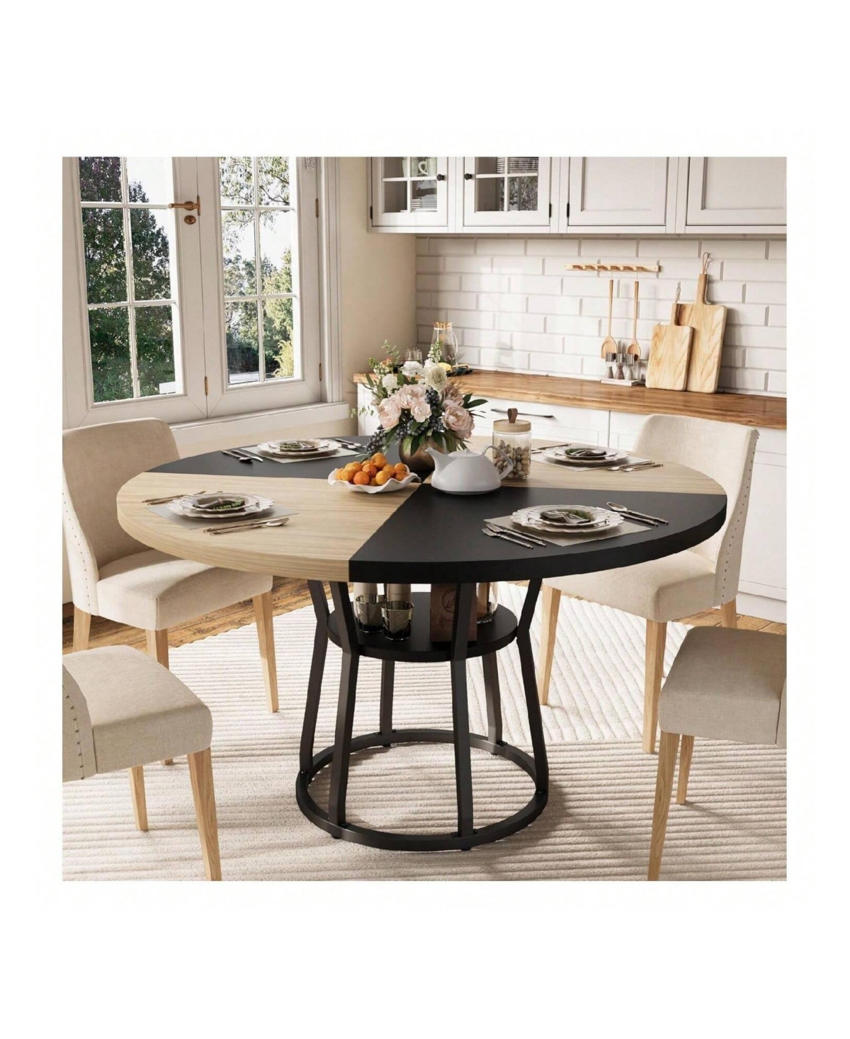 Click here for Gaomon Kitchen Table 42inch Round Farmhouse Dining... prices