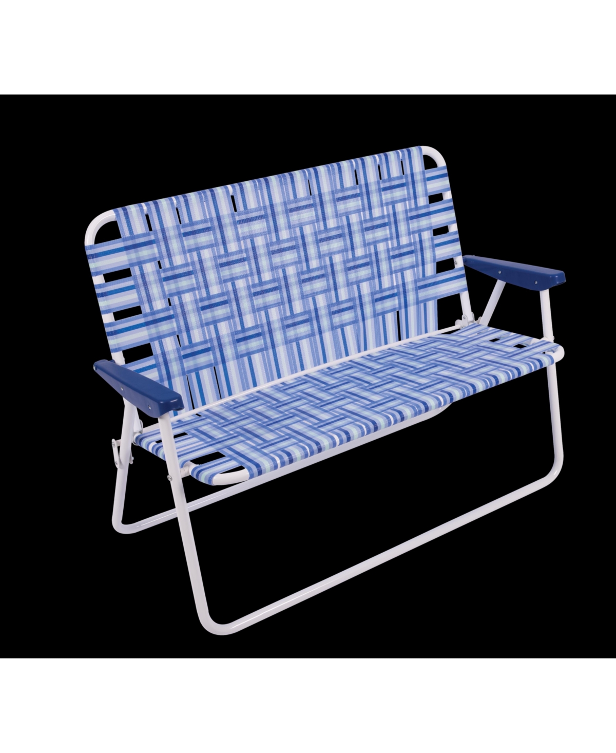 Click here for Rio Beach 4 x 2 x 3 ft Web Love Seat - Blue prices